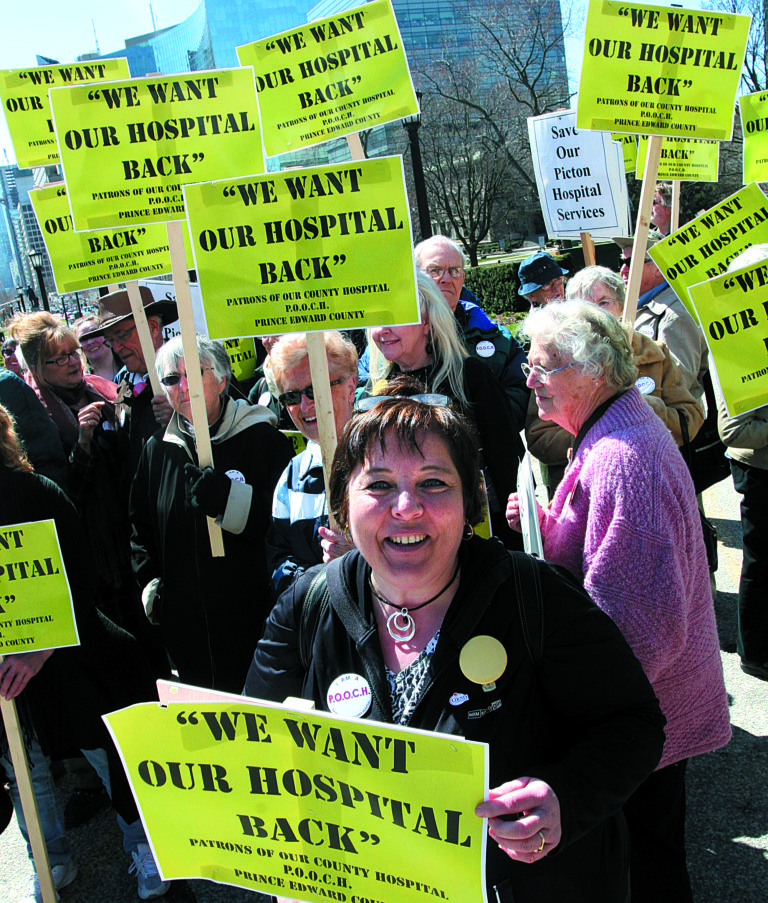 Maria Rogers with crowd | The Times